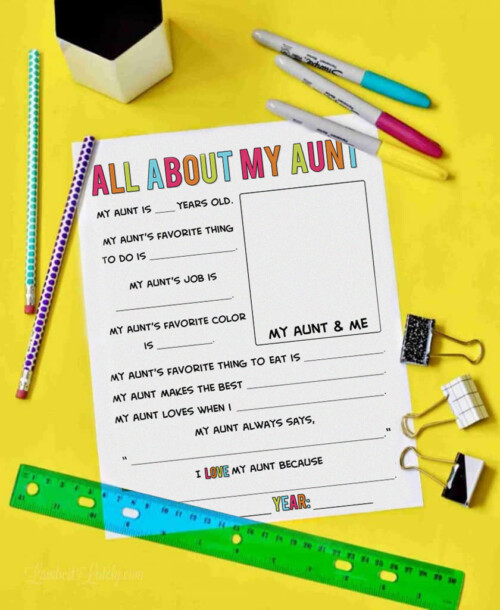 Printable Mother's Day Questionnaire: All About My Mom | LL Home