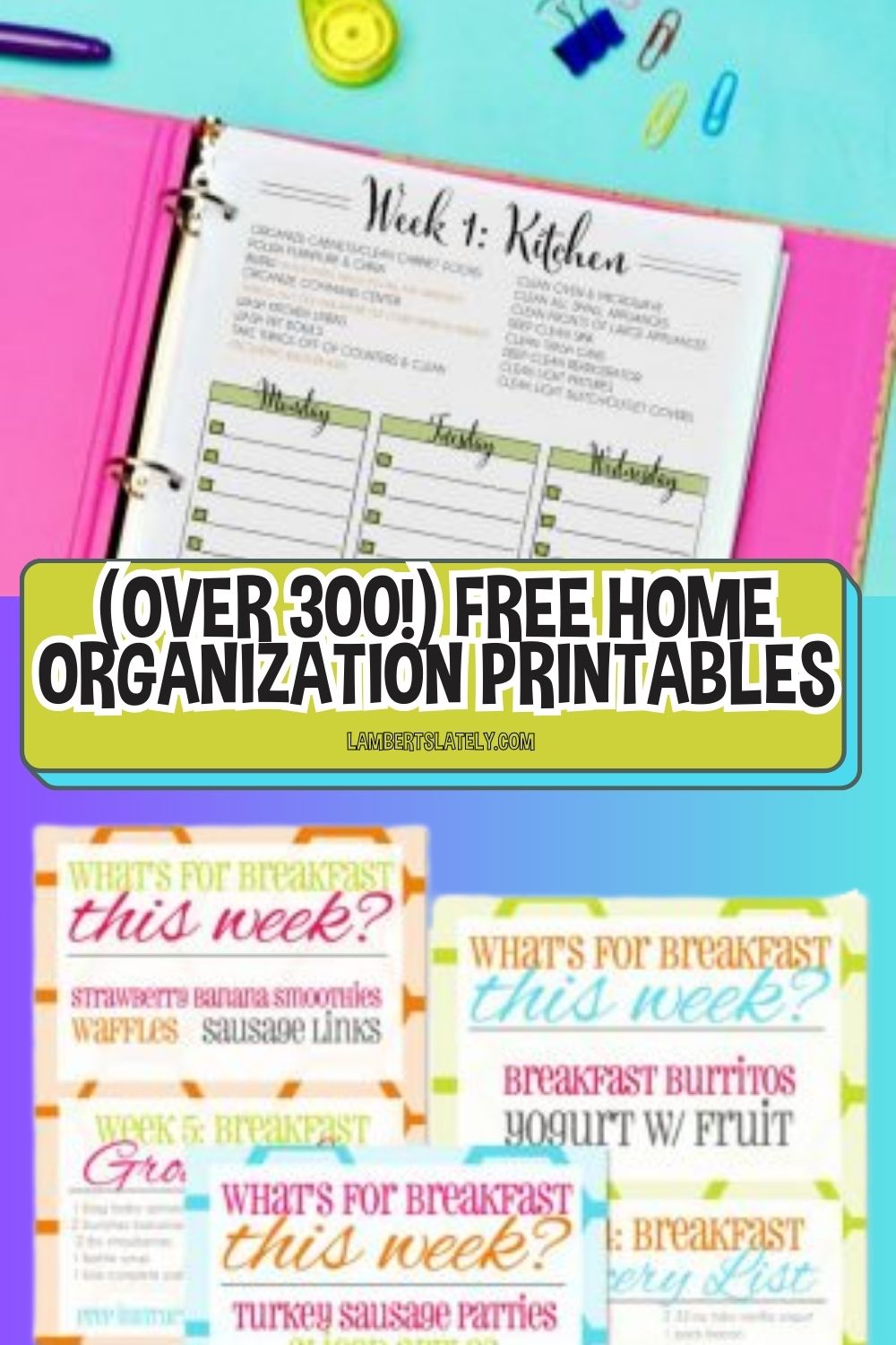 300+ Free Home & Organization Printables | LL Home