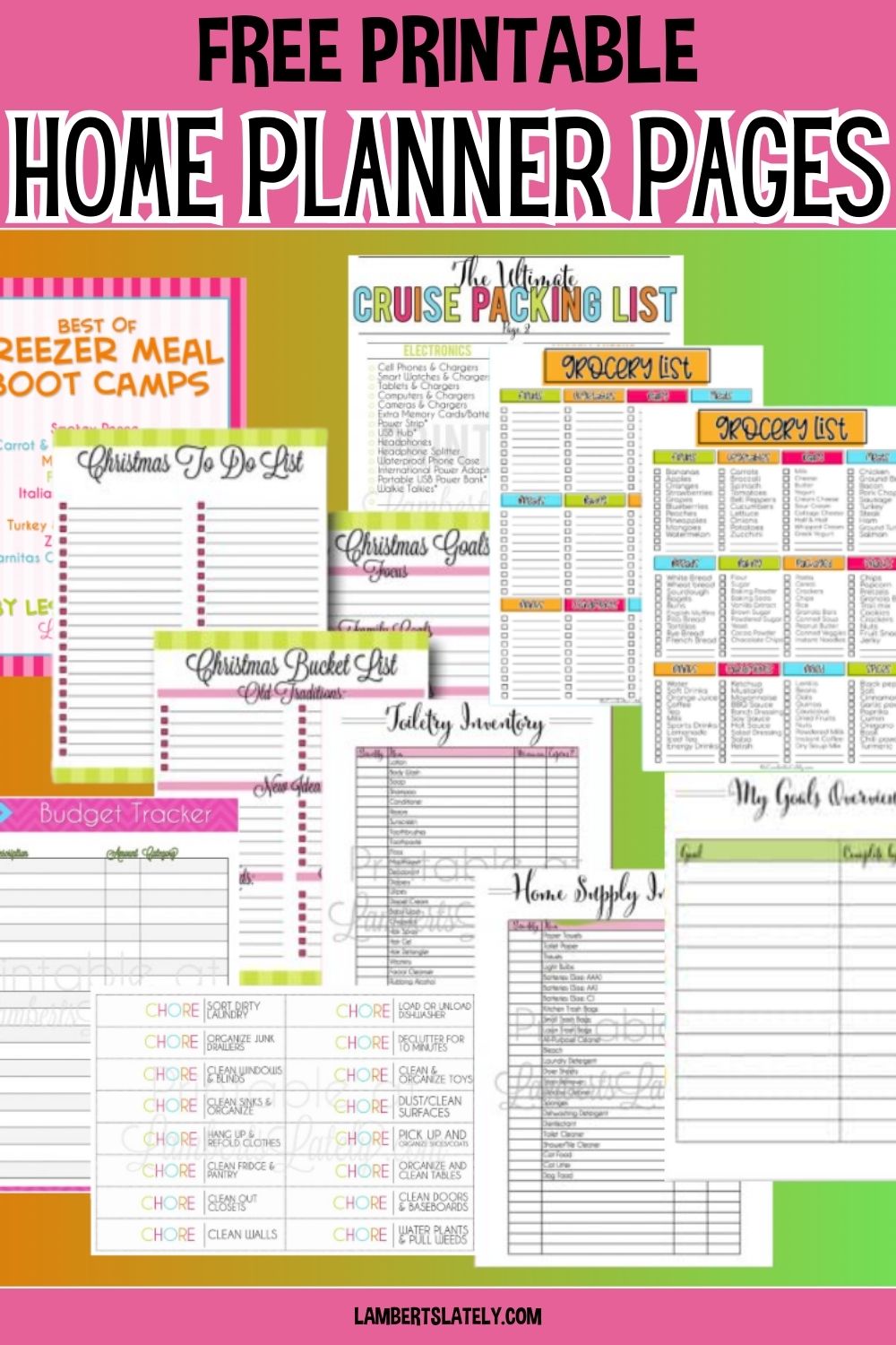 300+ Free Home & Organization Printables | LL Home