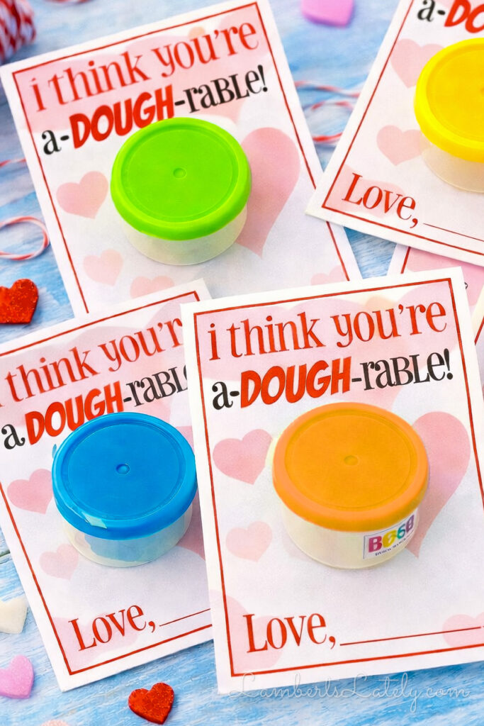 Free Play Doh Valentine Printable (Non-Candy Classroom Cards) | LL Home