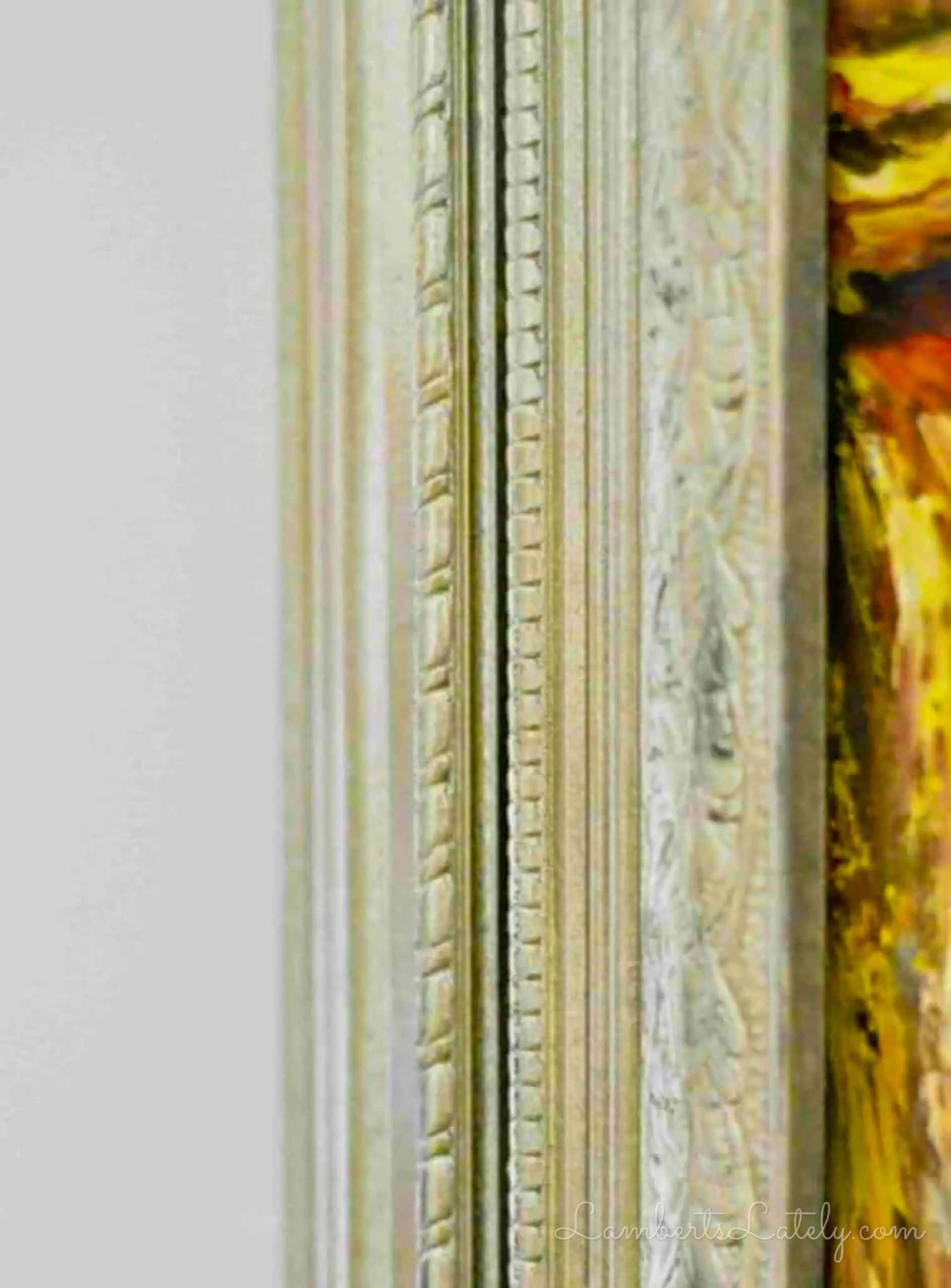 How to Make a Picture Frame with Molding | Lamberts Lately