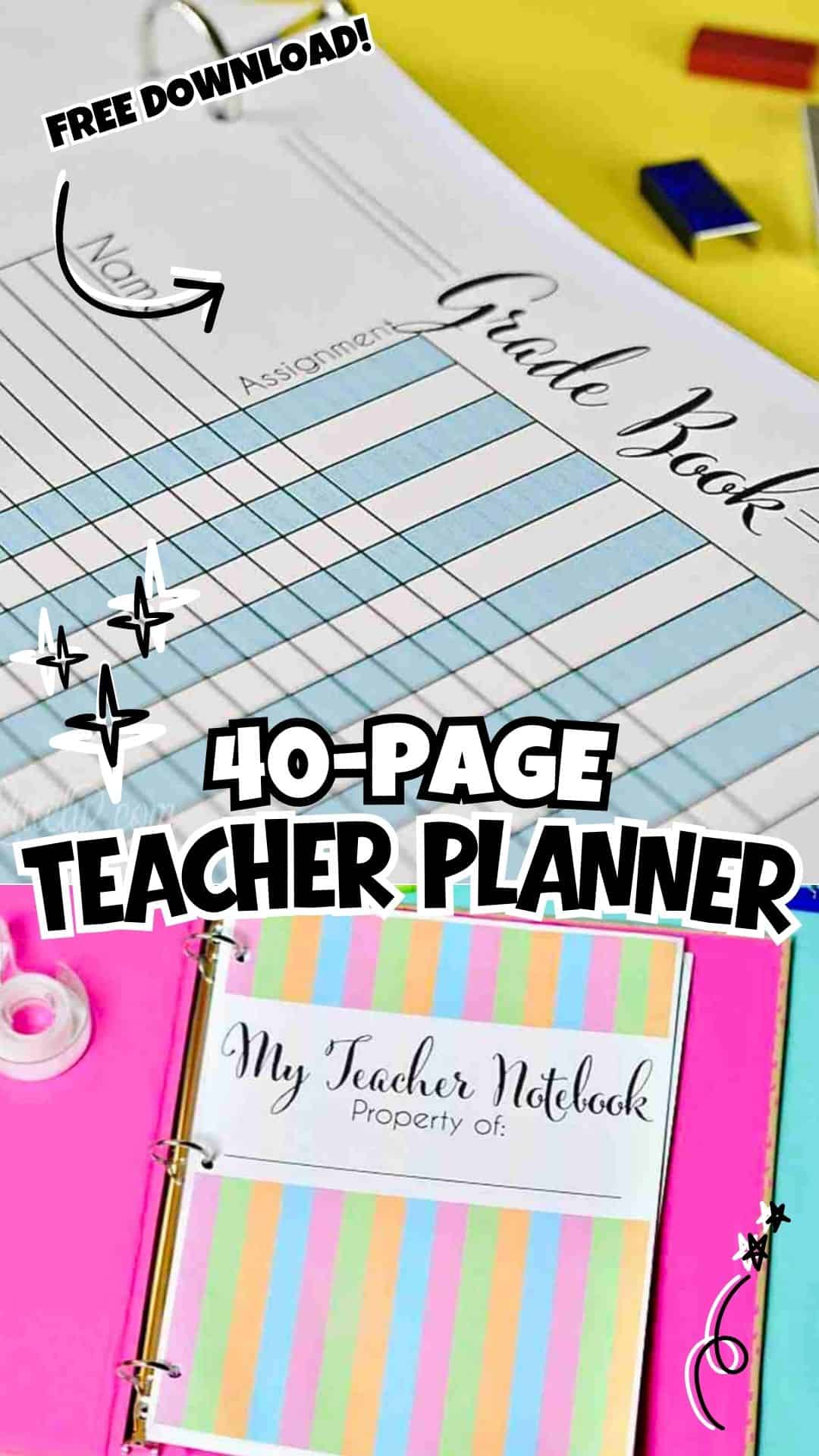 Free Printable Teacher Planner Template 2025 - 2026 | LL Home