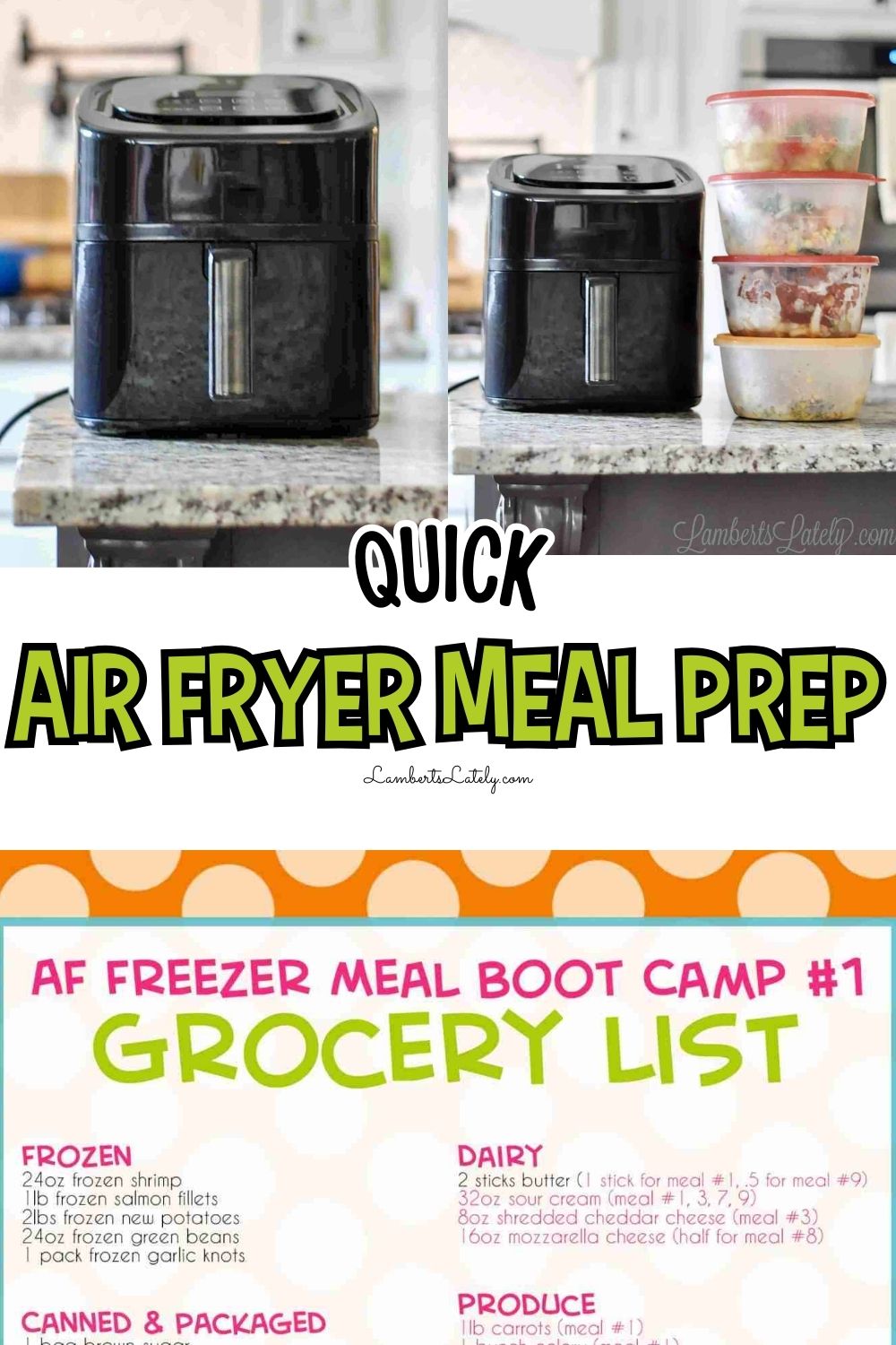 Air Fryer Meal Prep - Make 10 Easy, Tasty Freezer Meals | LL Home
