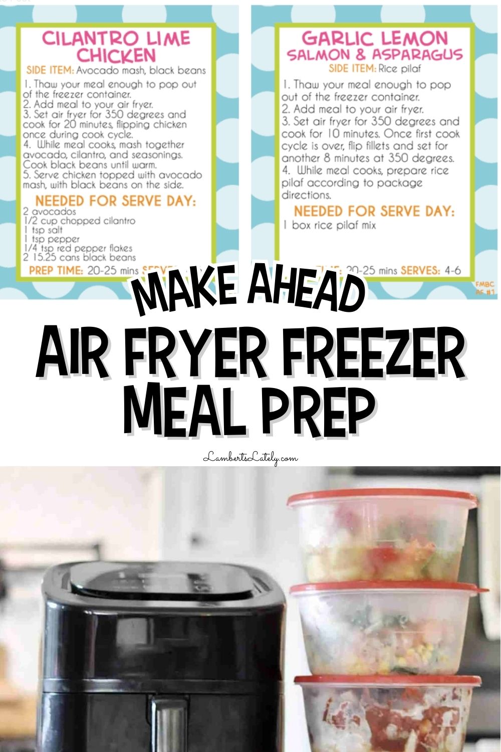 Air Fryer Meal Prep - Make 10 Easy, Tasty Freezer Meals | LL Home