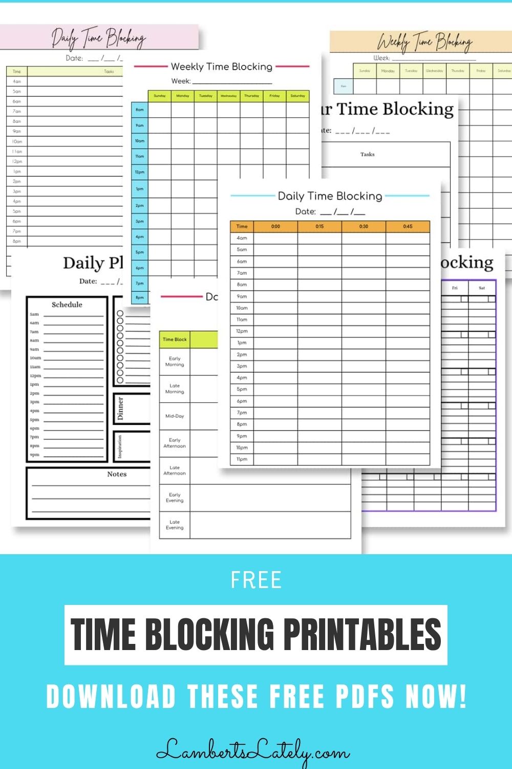 39 Free Printable Time Boxing Templates | LL Home