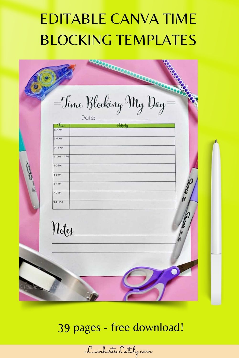 39 Free Printable Time Boxing Templates | LL Home