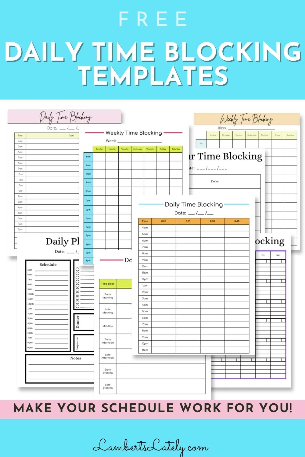 39 Free Printable Time Boxing Templates | LL Home