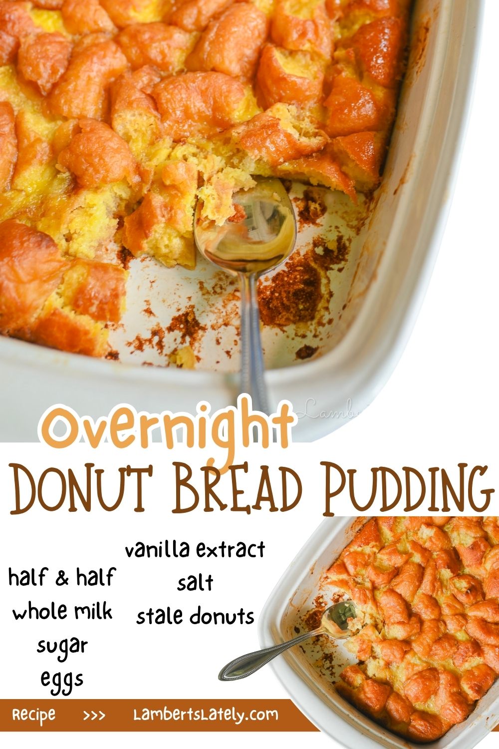 Donut Bread Pudding | LL Eats