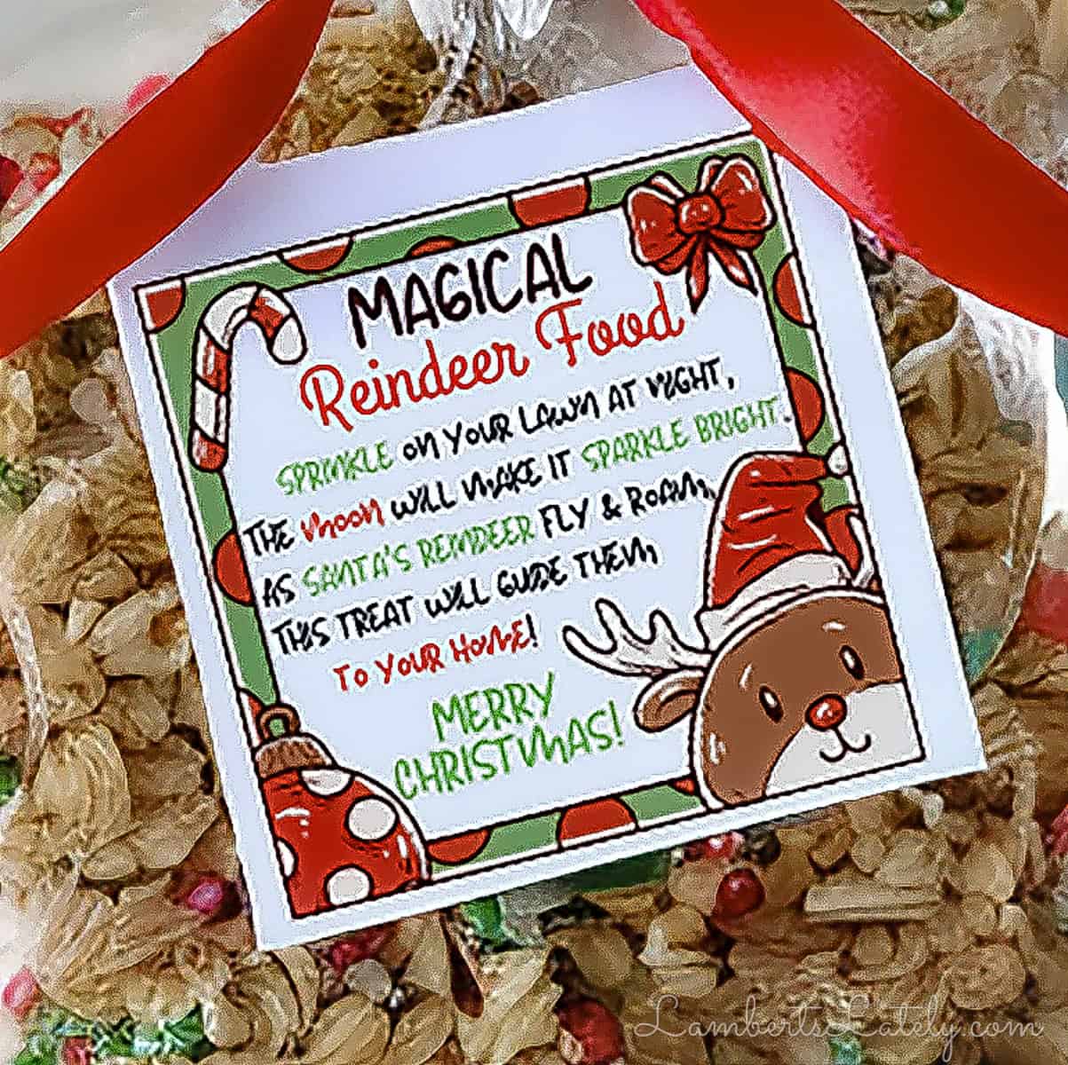 Reindeer Food Labels