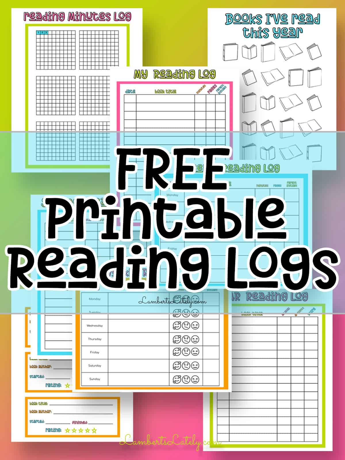 8 Free Printable Reading Logs | LL Home