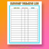 8 Free Printable Reading Logs | LL Home